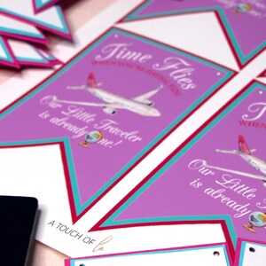 PRINTABLE Travel Themed Happy 1st Birthday Banner, Digital Travel First ...