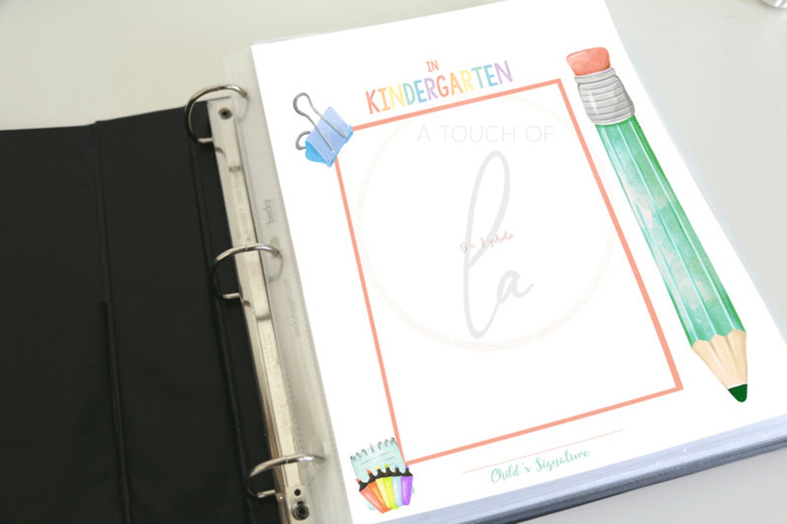 EDITABLE PRINTABLE Kindergarten Memory Pages School Days, School Memory ...