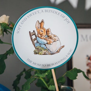 PRINTABLE Peter Rabbit Baby Shower Party Circles, Peter Rabbit Party ...