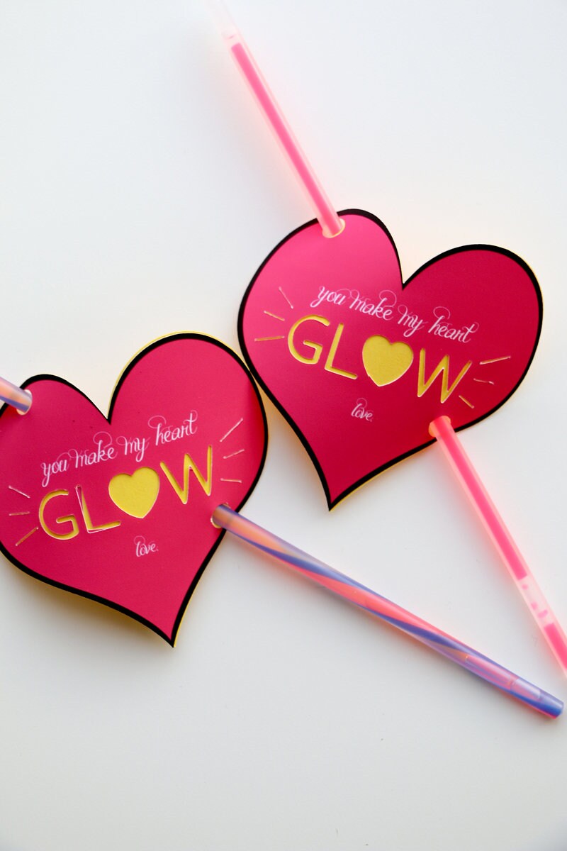 CRICUT PNG - Glow Stick Valentines, You Make My Heart Glow Valentines ...