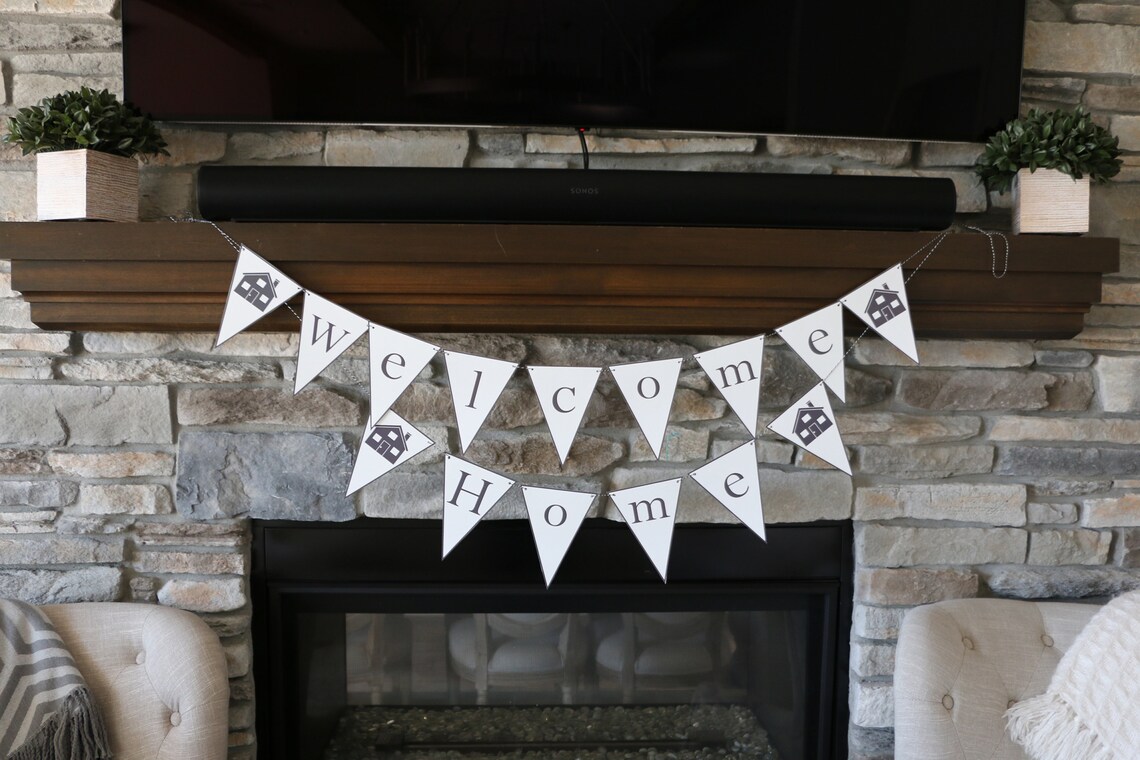 PRINTABLE welcome Home Banner Print New House - Etsy