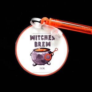 PRINTABLE Halloween Bubbles Printable Tags, Halloween Bubble Tags ...