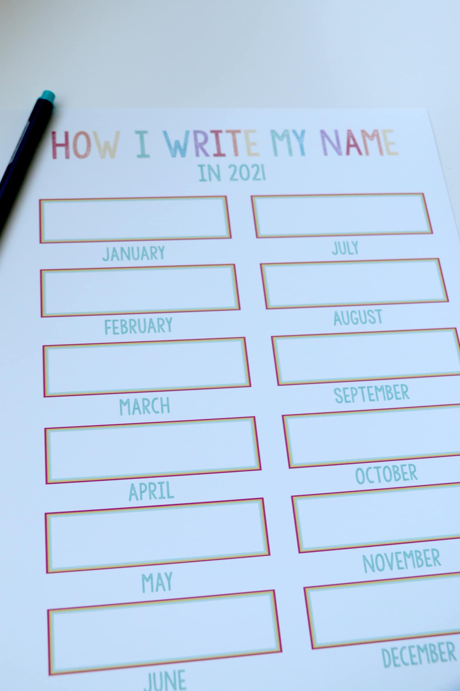 EDITABLE PRINTABLE how I Write My Name Worksheet - Etsy