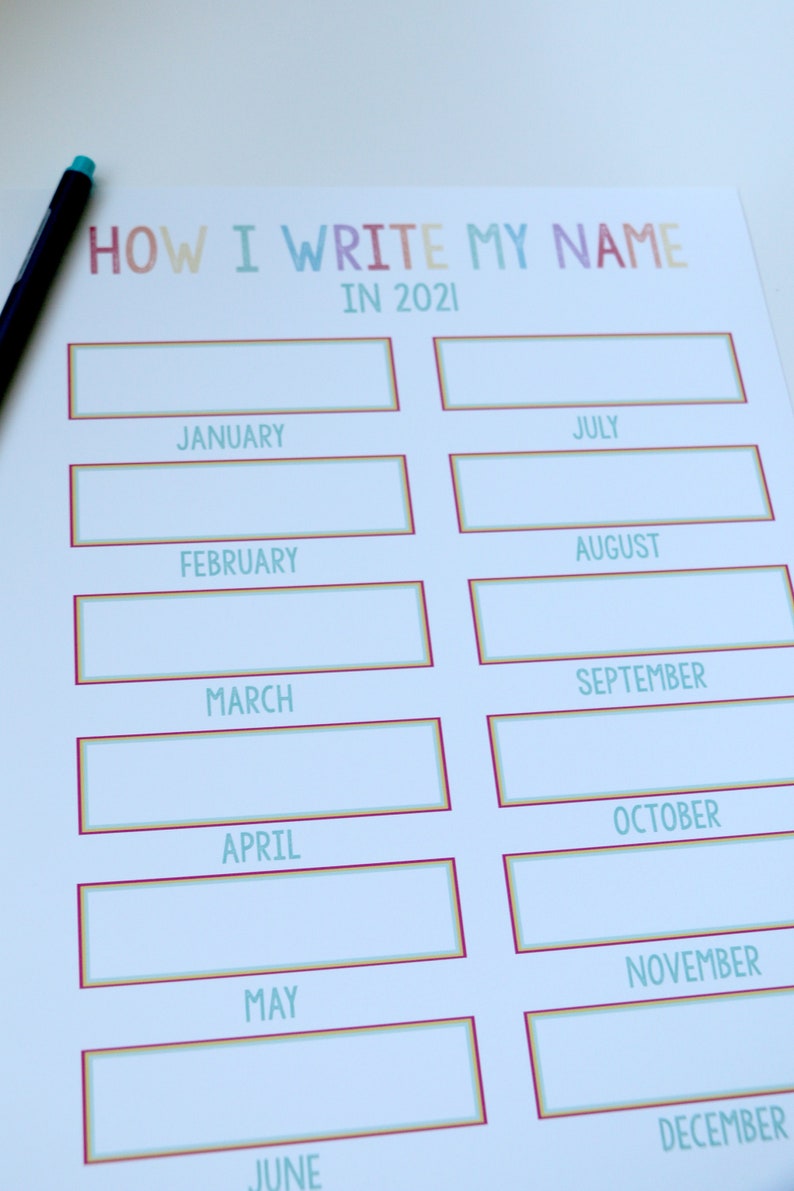 EDITABLE PRINTABLE how I Write My Name Worksheet - Etsy