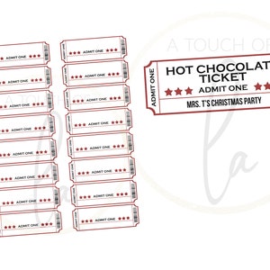 EDITABLE PRINTABLE Tickets, Make Your Own Tickets, Print Your Own ...