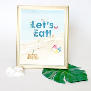 PRINTABLE Beach Party Sign Pack (8 X 10s), Set of 3 Beach Birthday ...