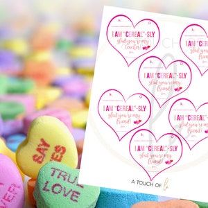 PRINTABLE Cereal-sly Glad You're My Friend Valentines, Printable ...