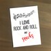 PRINTABLE Red "i Love Rock and Roll and Snacks" Sign (8 X 10) , Music ...