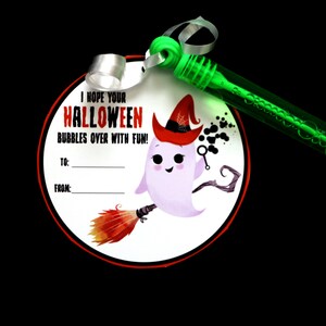 PRINTABLE Halloween Bubbles Printable Tags, Halloween Bubble Tags ...