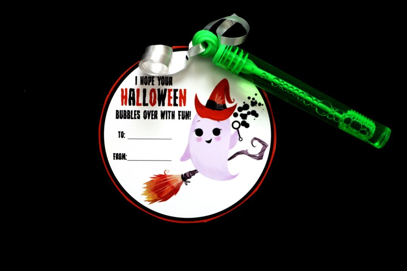PRINTABLE Halloween Bubbles Printable Tags Halloween Bubble | Etsy