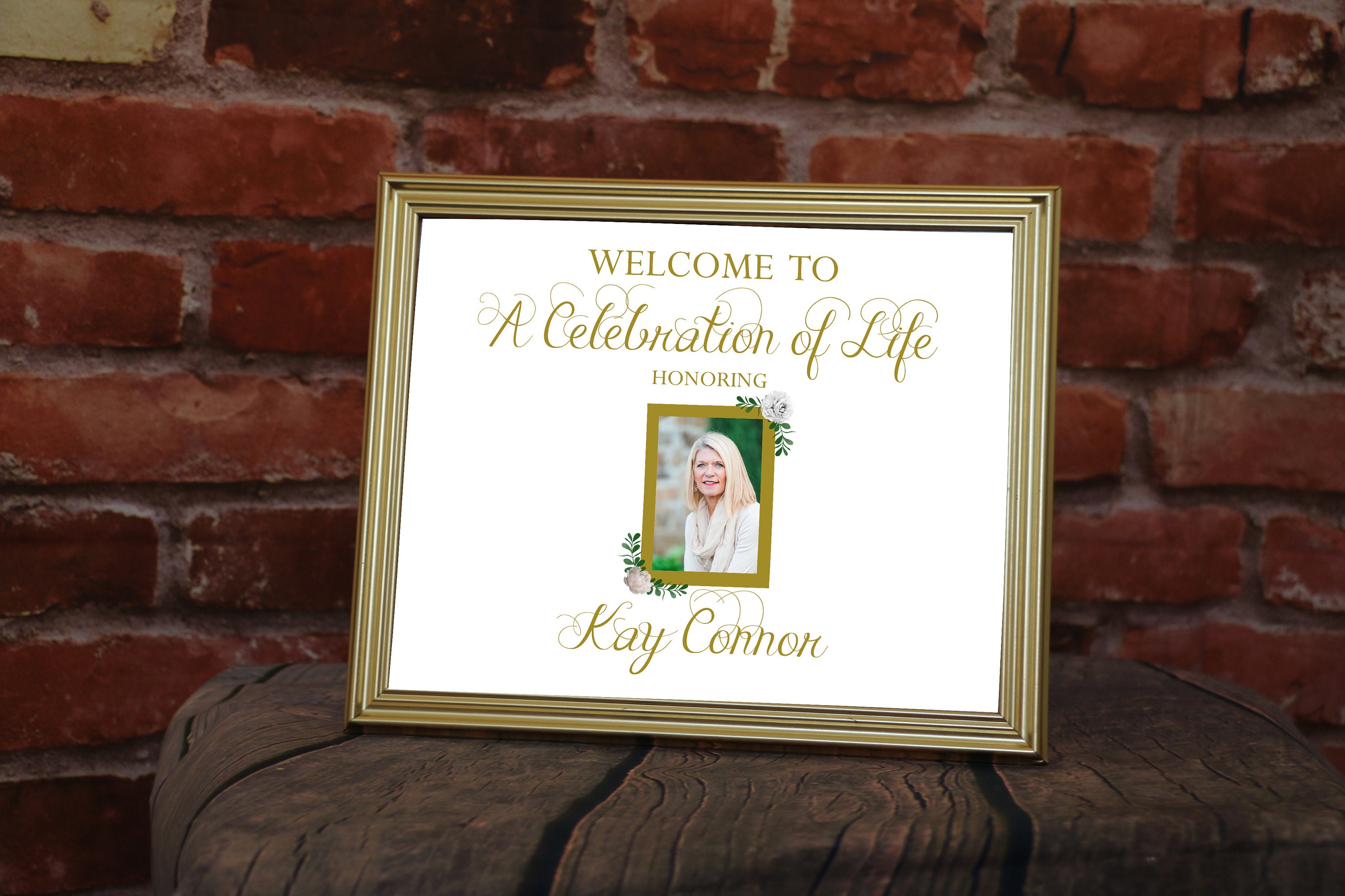 EDITABLE PRINTABLE Celebration of Life Welcome Sign 8 X 10, Celebration ...