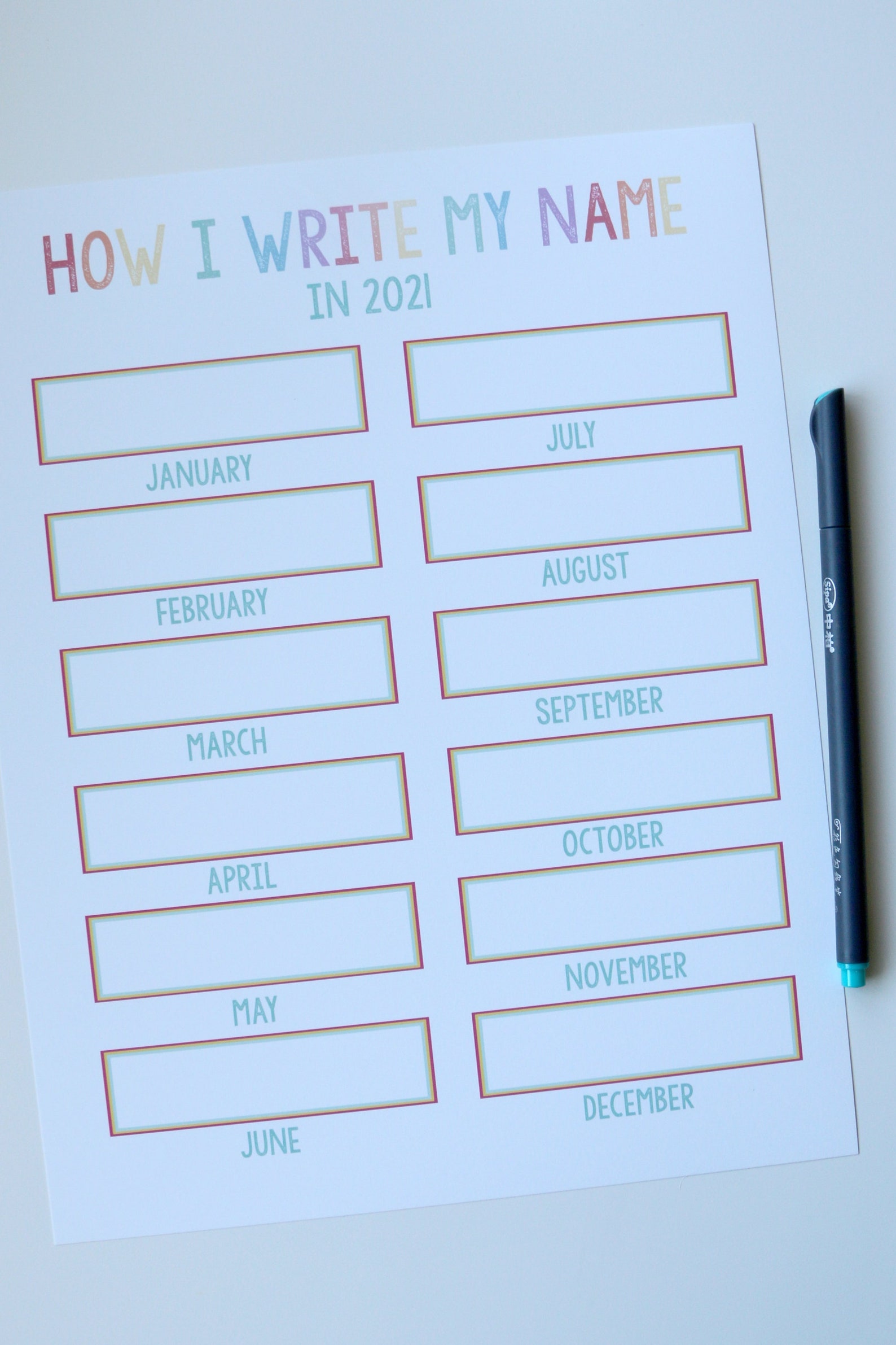 EDITABLE PRINTABLE how I Write My Name Worksheet - Etsy