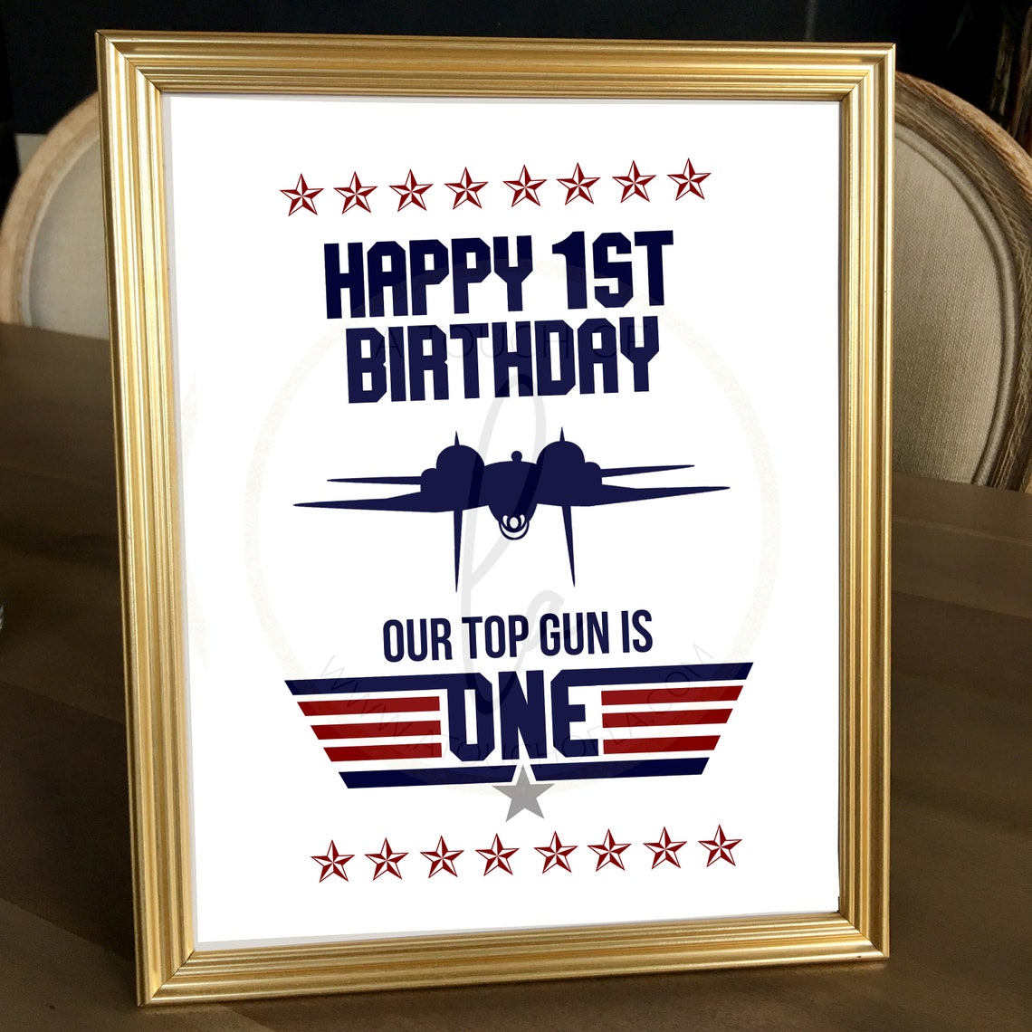 PRINTABLE Top Gun 1st Birthday Party Pack Print Top Gun First | Etsy