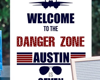Welcome to the Danger Zone Poster - Etsy