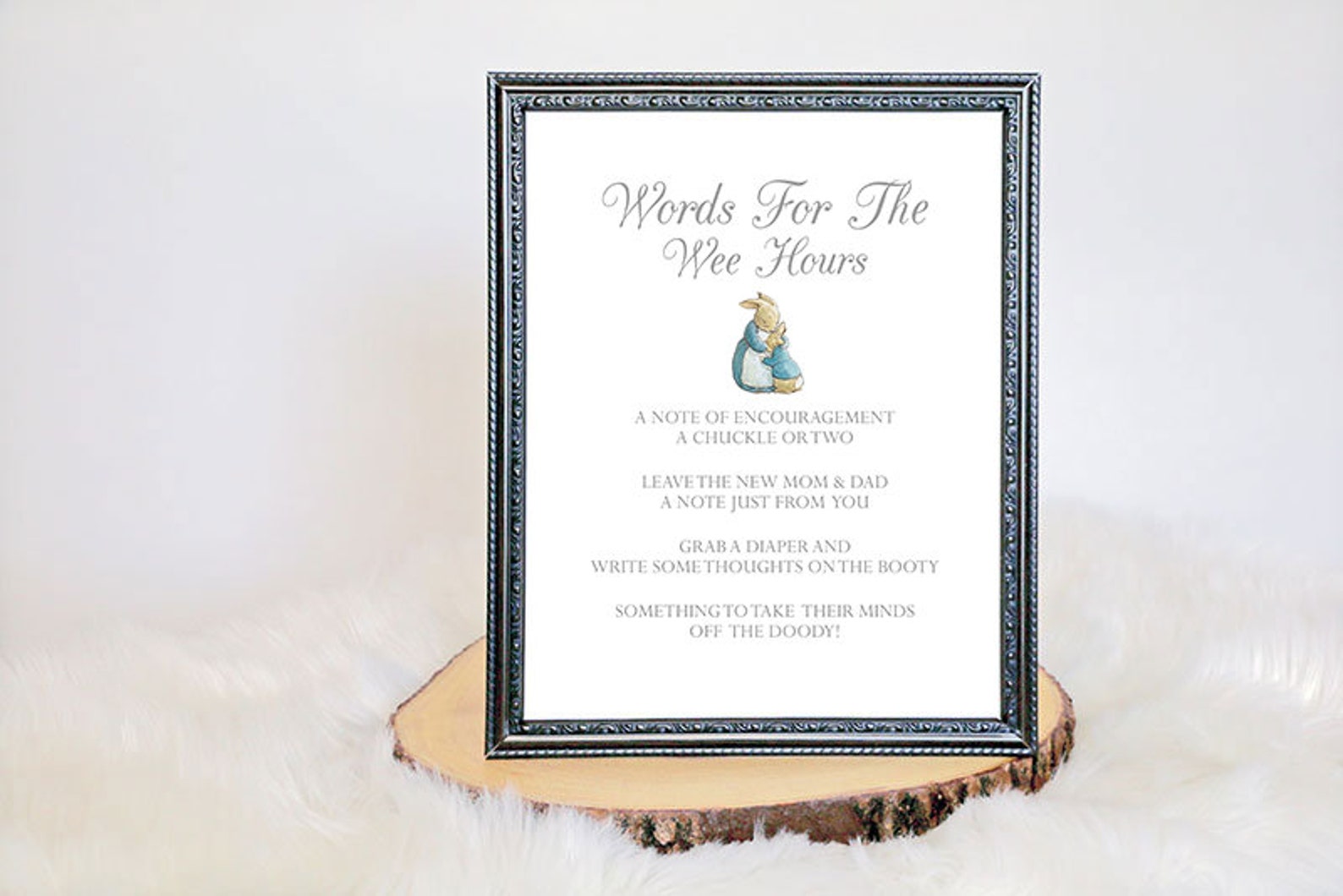 PRINTABLE Peter Rabbit Baby Shower words for the Wee - Etsy