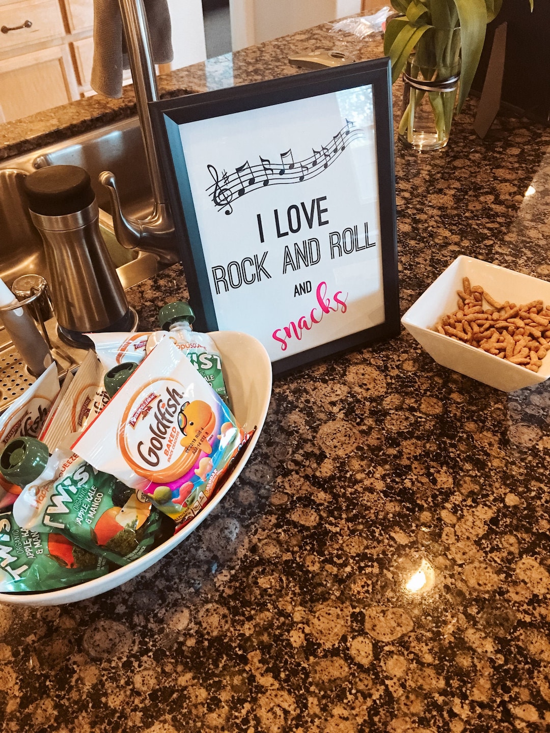 PRINTABLE DJ Party Snack Sign (8 X 10), Music Party Theme Food Table ...