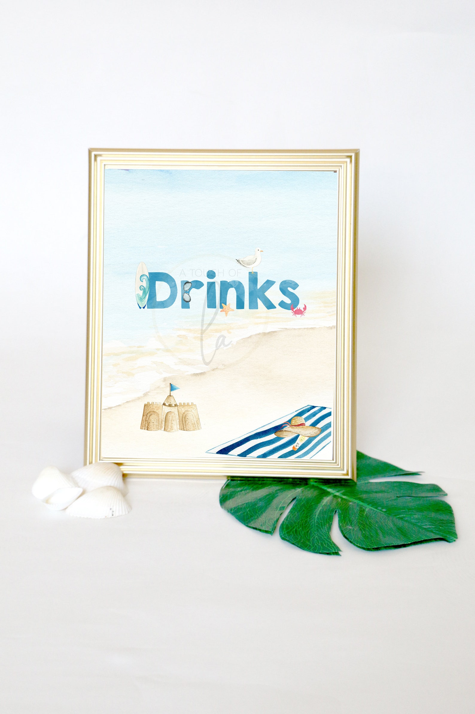 PRINTABLE Beach Party Sign Pack 8 X 10s Set of 3 Beach - Etsy