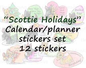 Scottie Calendar | Etsy