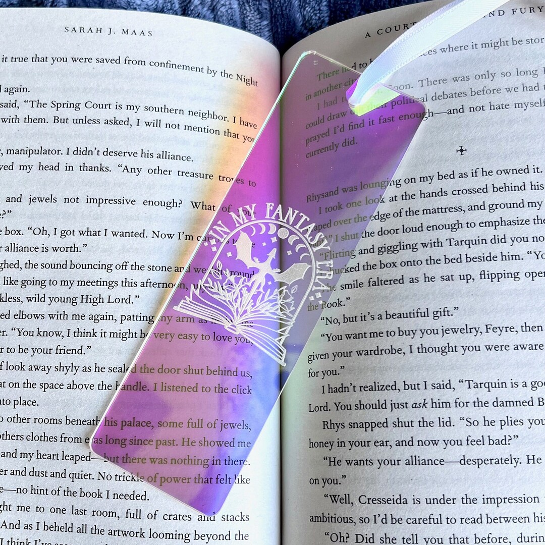 In My Fantasy Era Bookmark - Romantasy Acrylic Bookmark - Fantasy ...