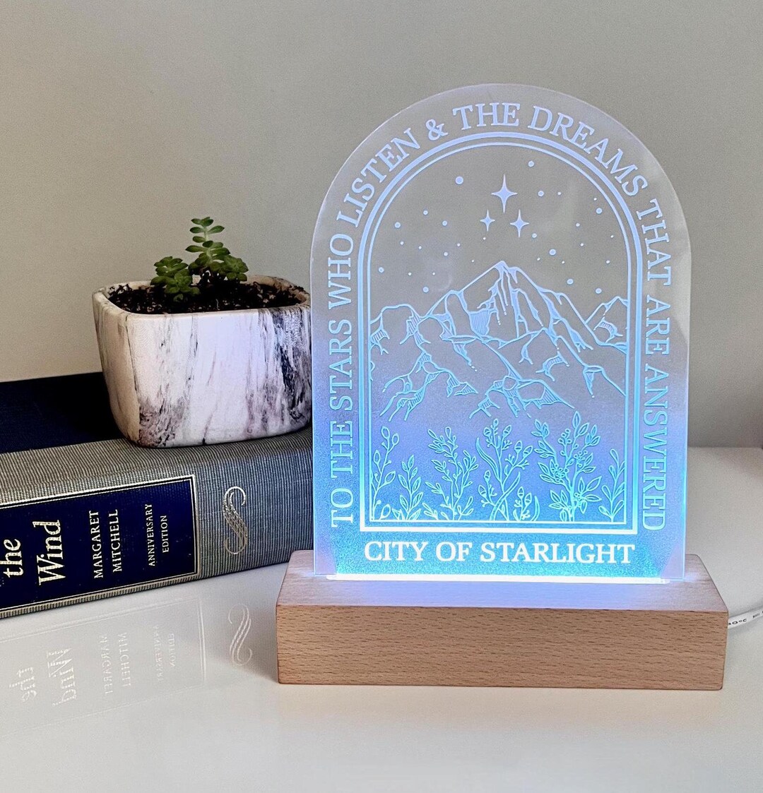 ACOTAR Bookshelf Decor - to the Stars Who Listen - Velaris City of ...
