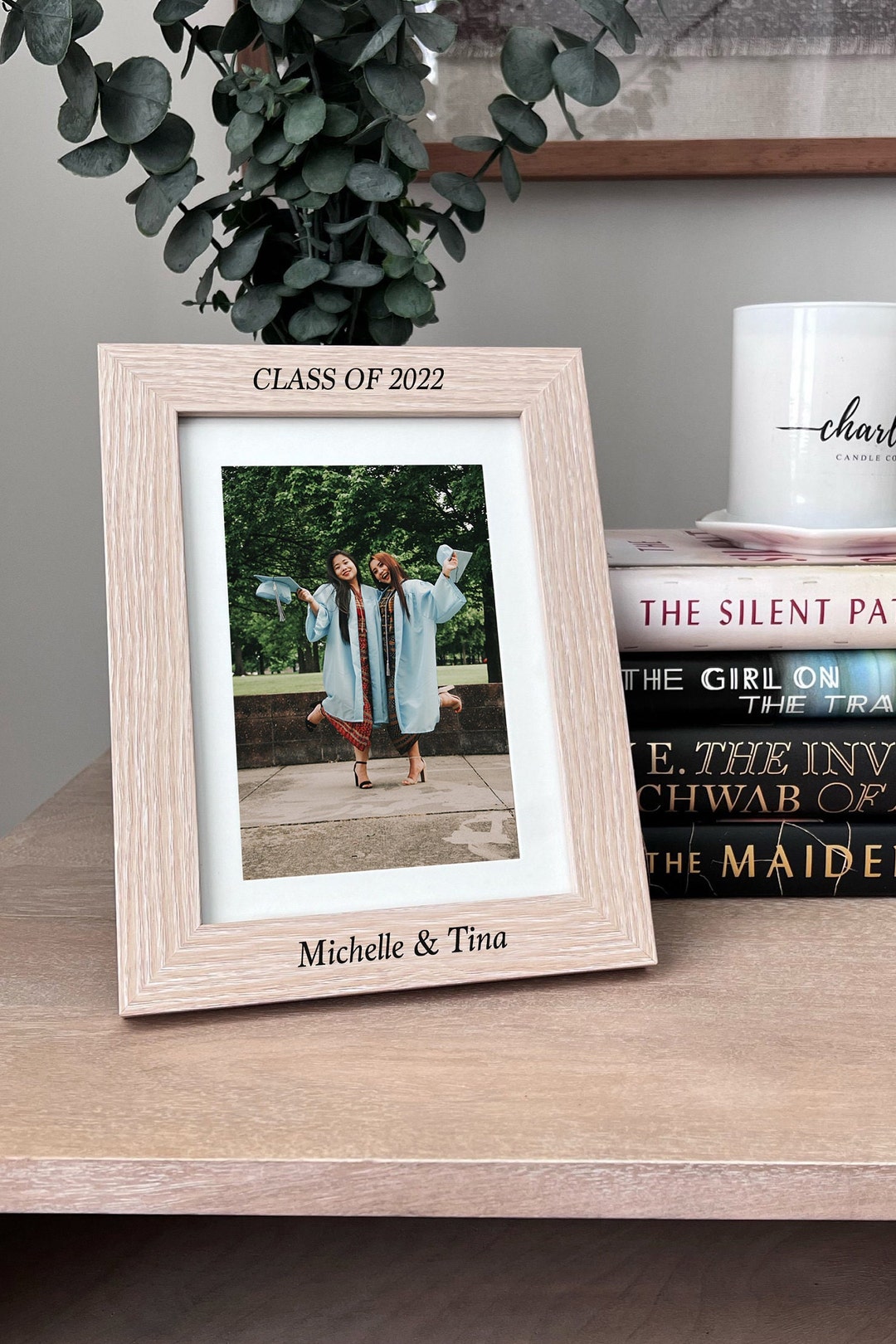 Friend Graduation Frame - Engraved Wood Picture Frame - Bestie Gift ...