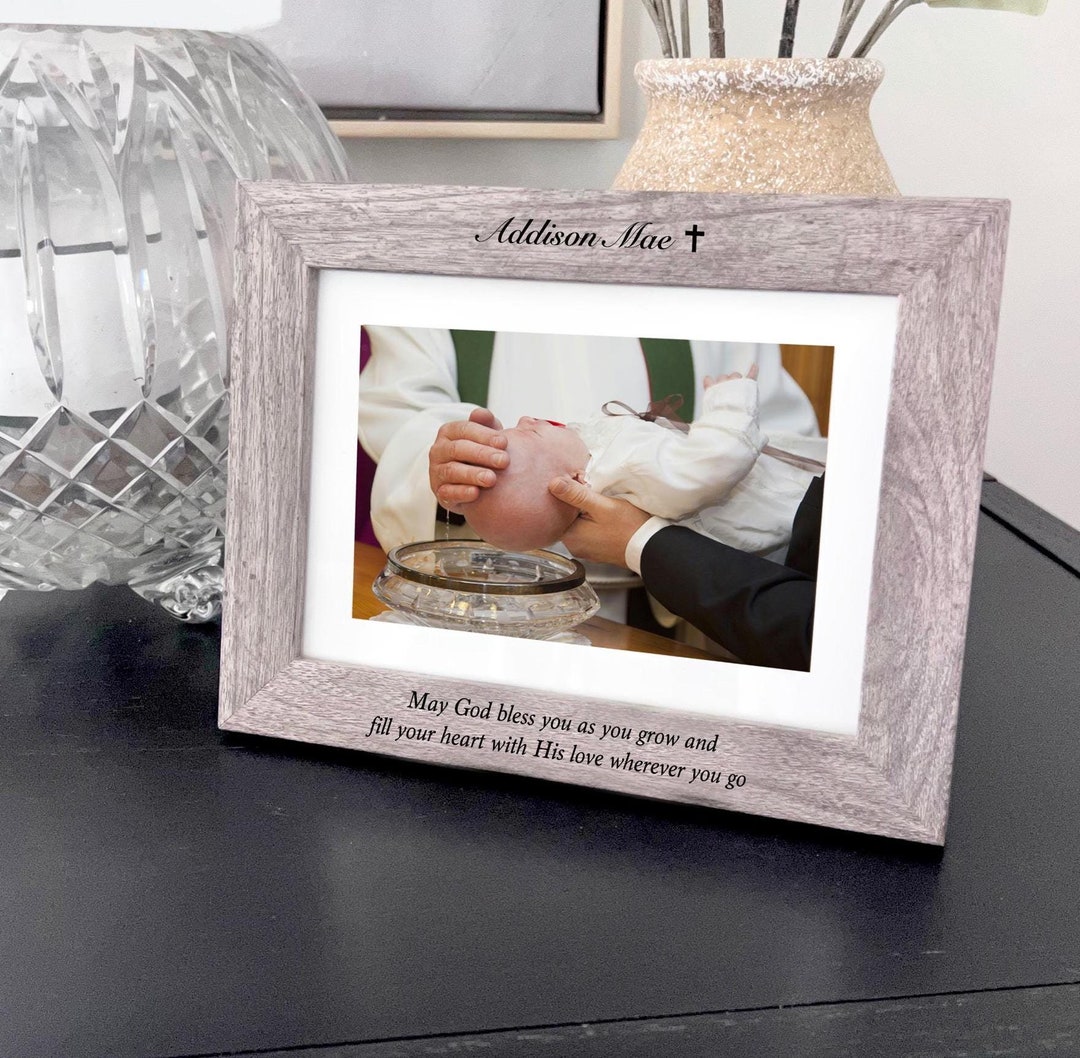 Personalized Baptism Picture Frame – Perfect Gift for Baby’s Baptism ...