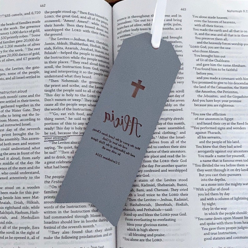 First Communion Gift Boy Custom Bible Bookmark First - Etsy