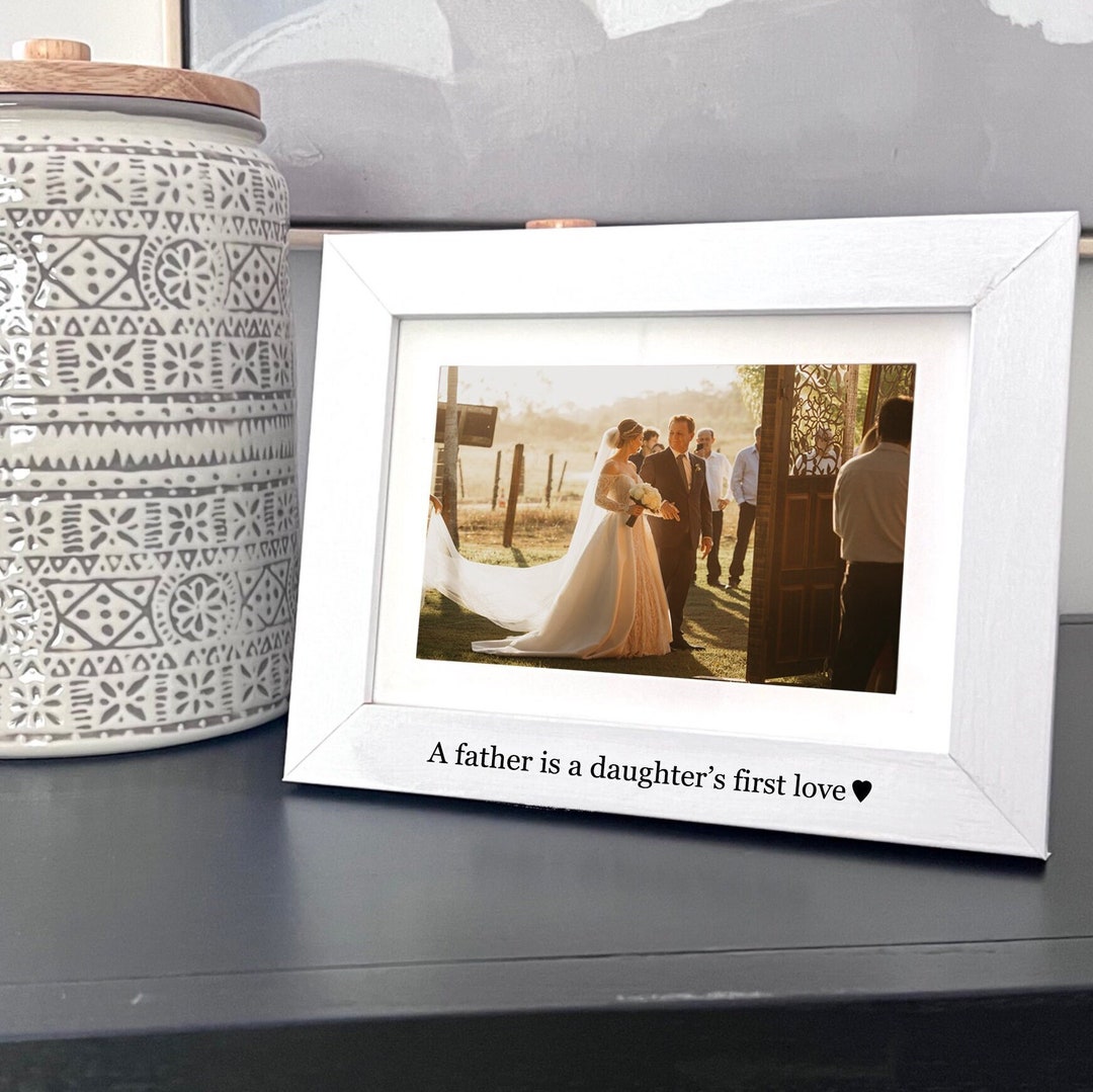 Father of the Bride Gift Engraved Picture Frame Gift for Dad From ...