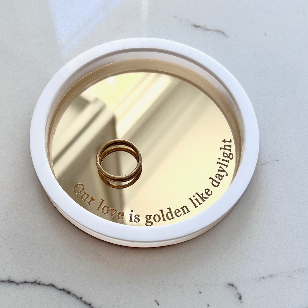 Acrylic Ring Dish - "love is Golden" Bridal Gift - Swiftie Gift - Etsy