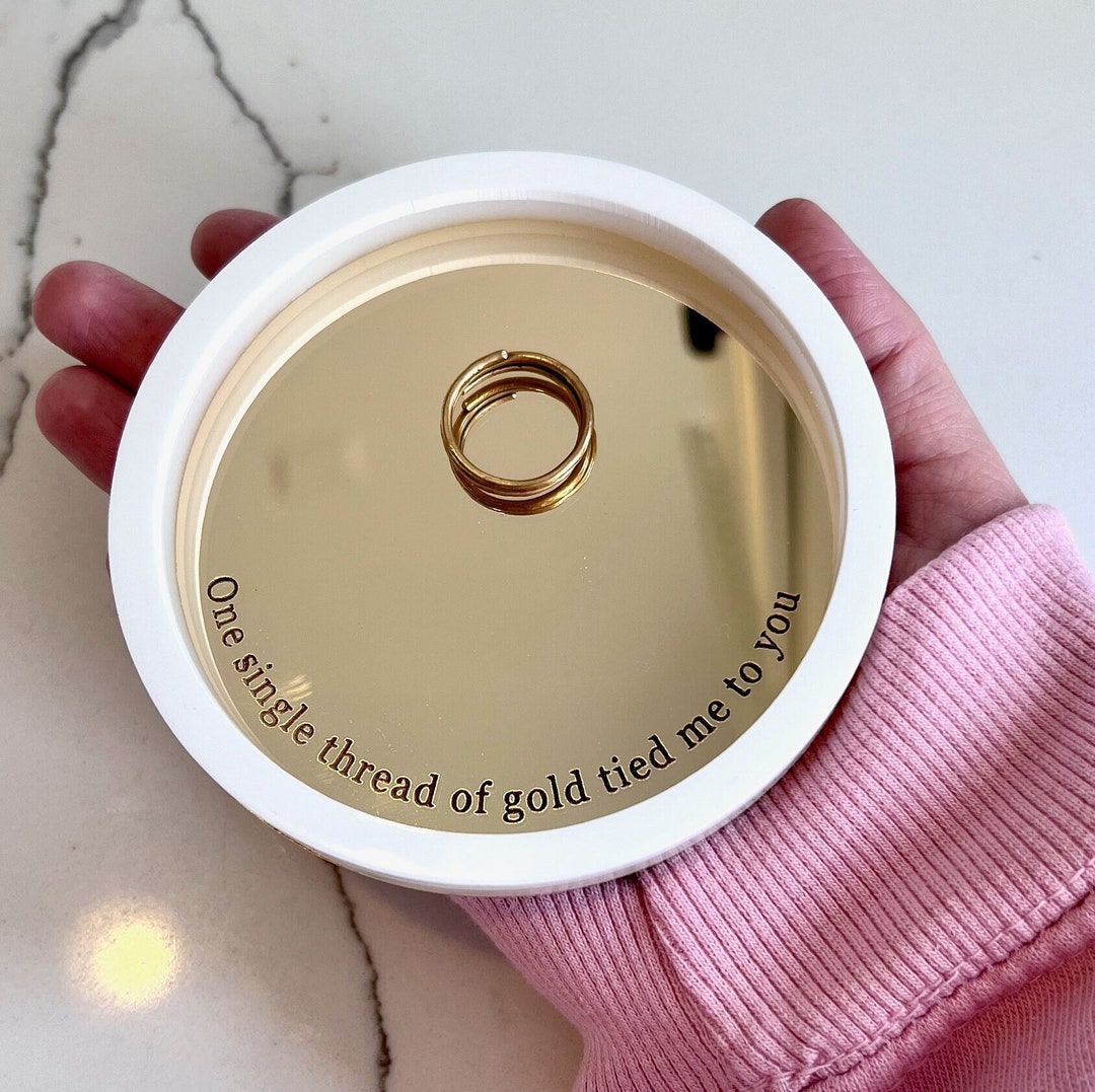 Invisible Strings Acrylic Ring Dish – Personalized Engagement Gift - Etsy