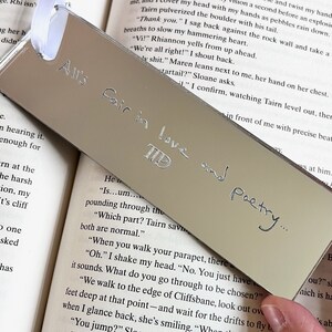 All's Fair in Love and Poetry Tortured Poets Inspired Acrylic Bookmark ...