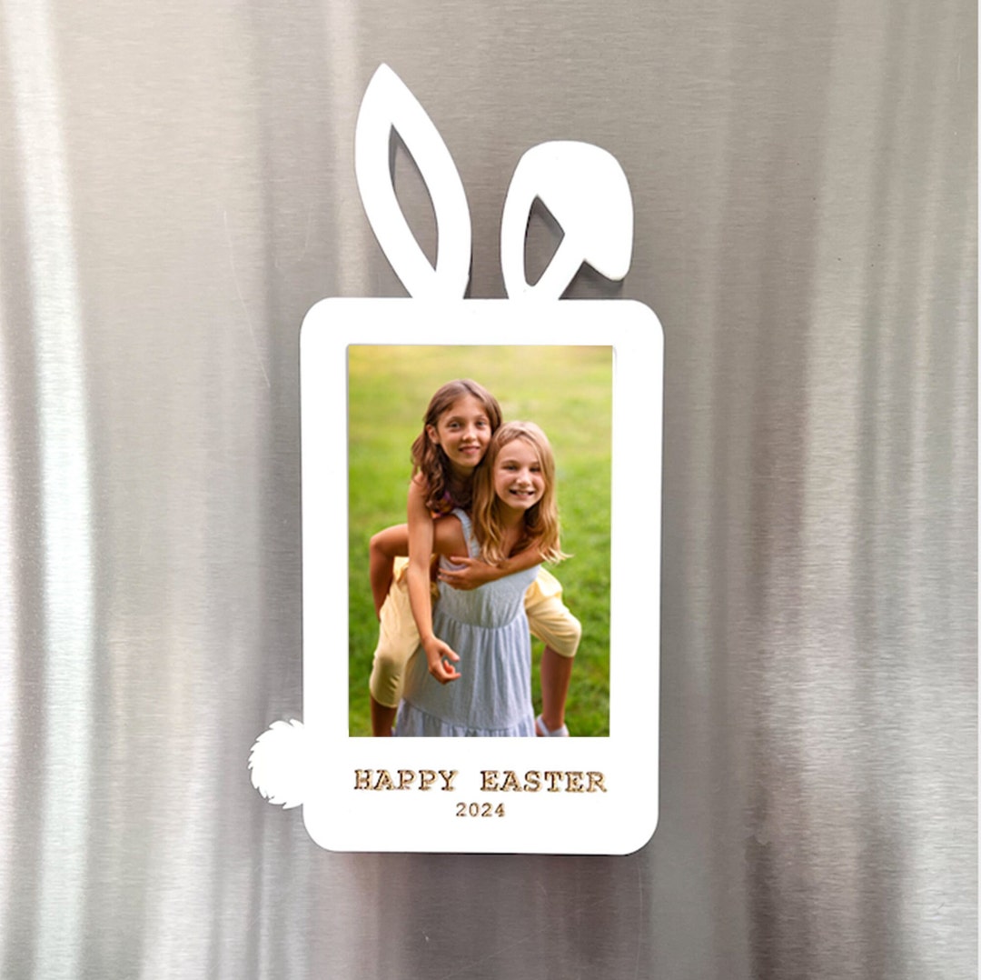 Easter Picture Frame Custom Photo Magnet Grandma Easter Gift ...