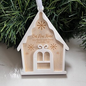 Personalized Our New Home Ornament First Home Ornament gingerbread ...