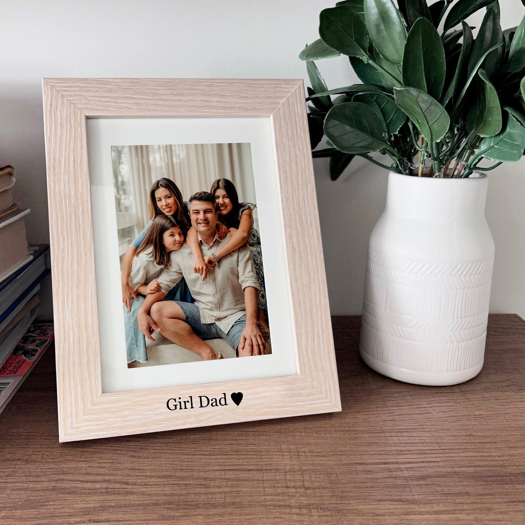Girl Dad - Dad Birthday Gift From Daughters -engraved Picture Frame ...