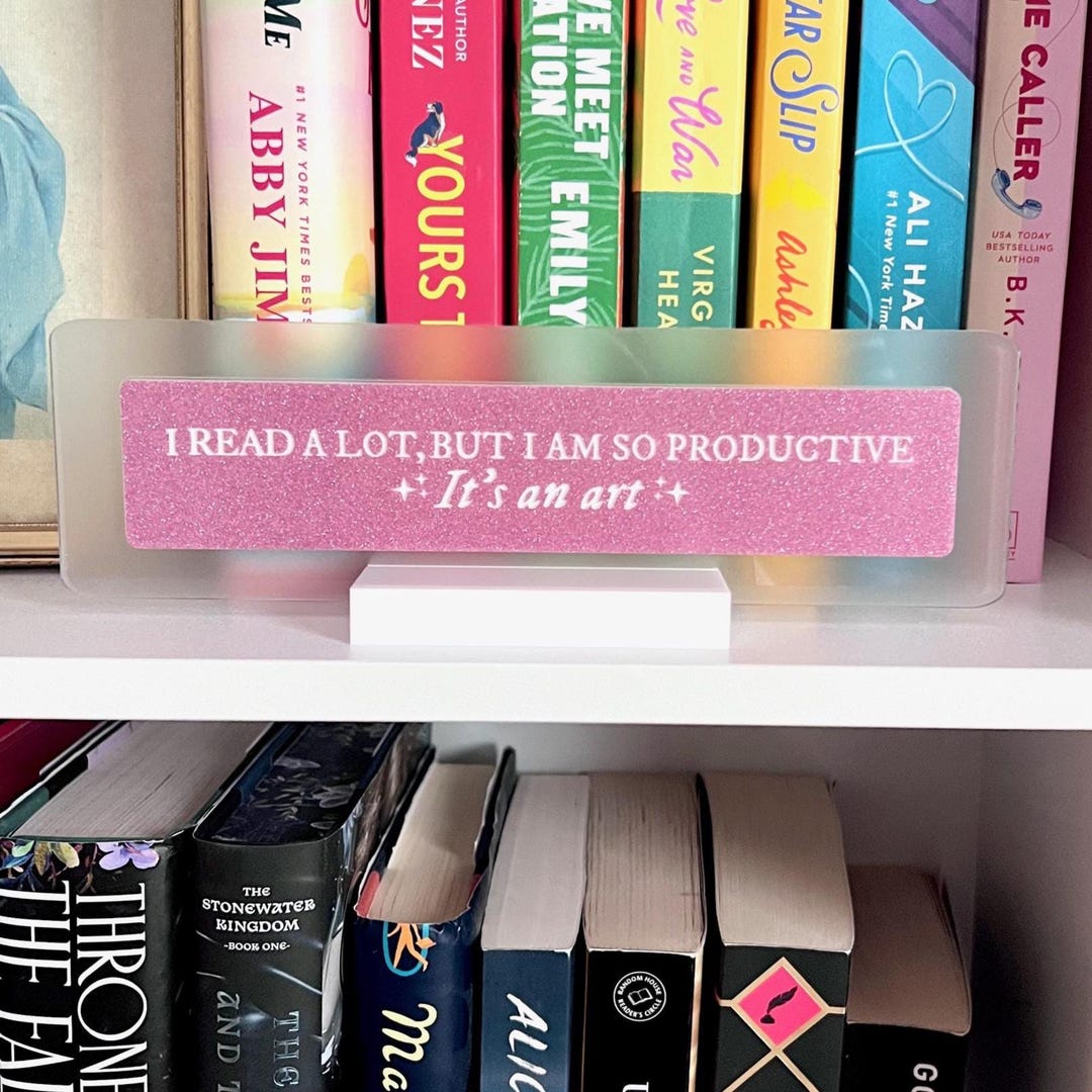 Bookish Quote Acrylic Bookshelf Decor – Taylor Inspired Gift - Etsy