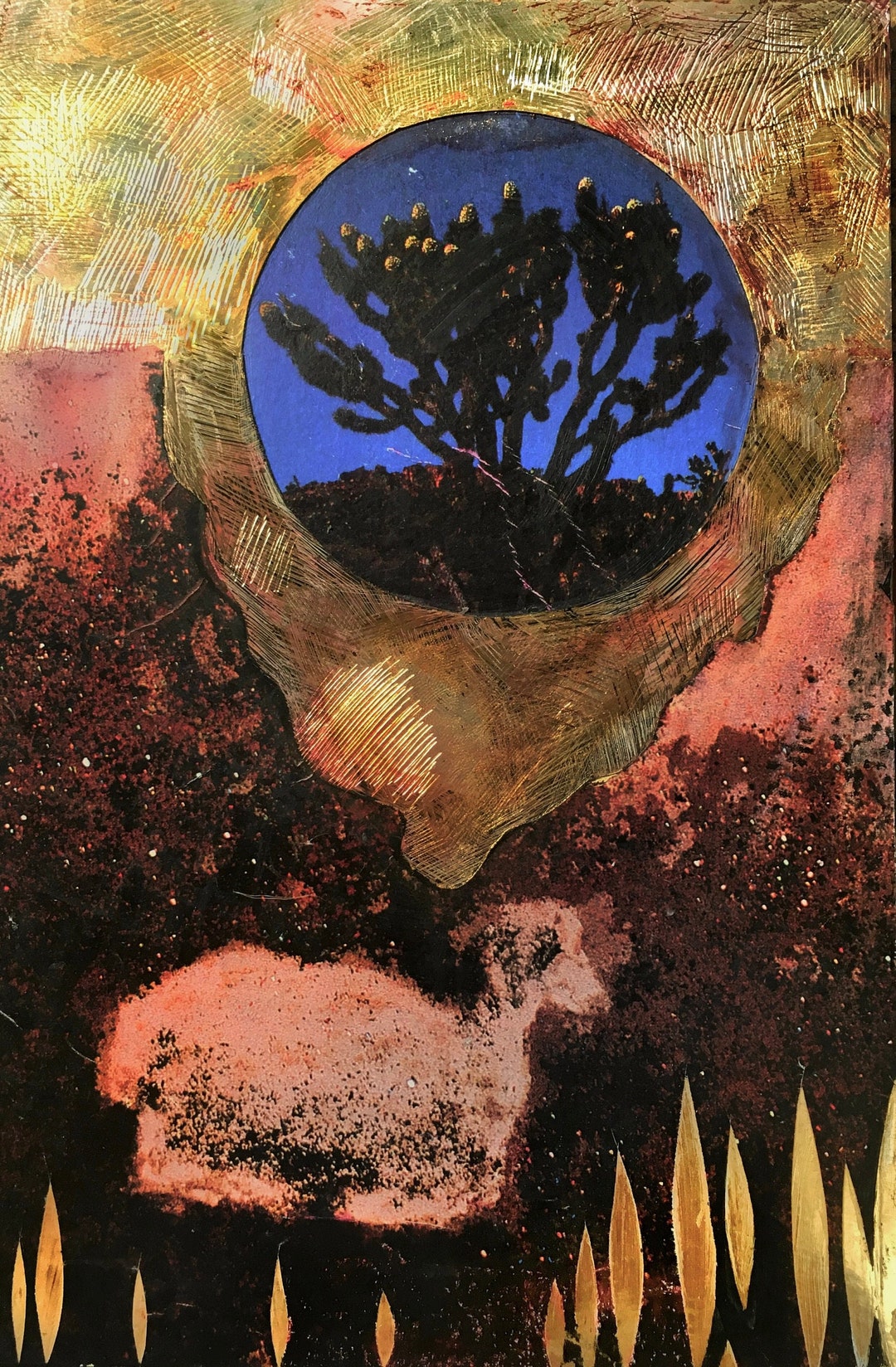 CAVE RELIC Original Mixed Media Artwork. Vintage Inspired, Ancient Art ...