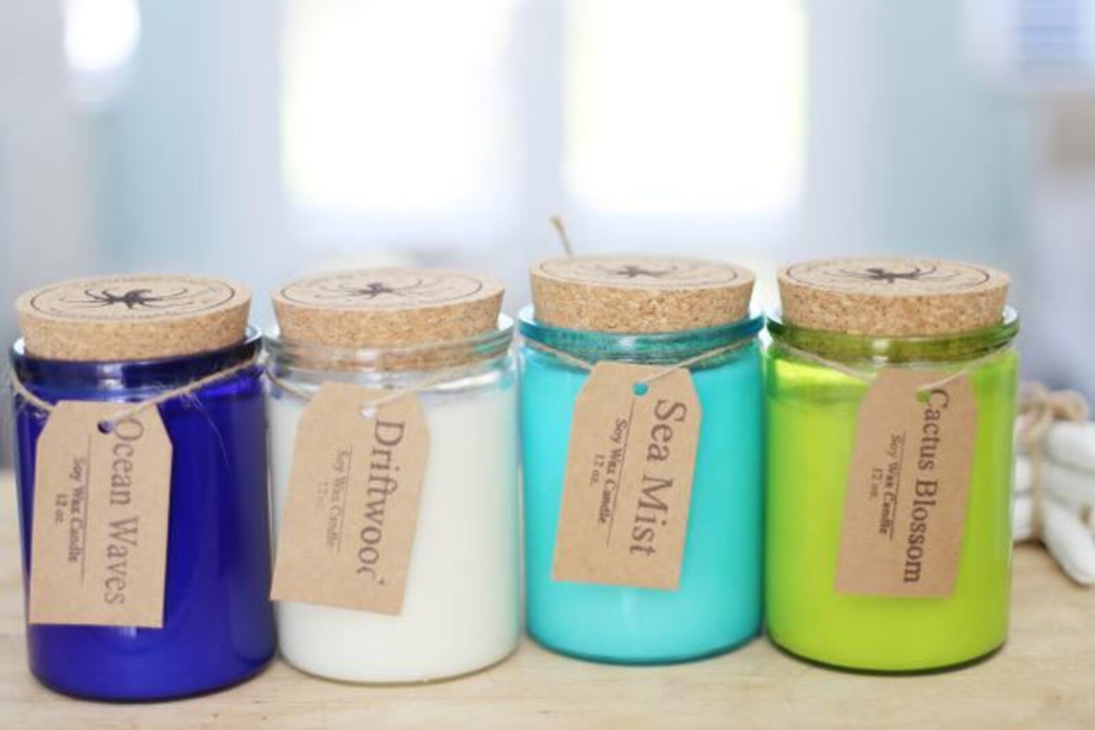 Sea Mist Scented Candle Coastal Soy Candle Coastal Decor Beach House ...