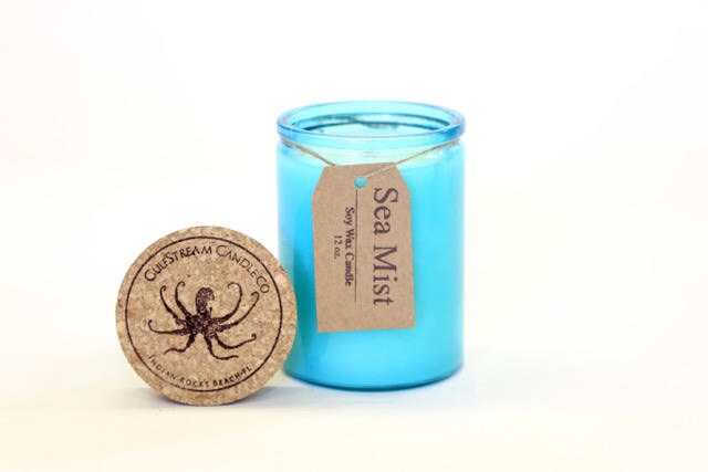 Sea Mist Scented Candle Coastal Soy Candle Coastal Decor Beach House ...