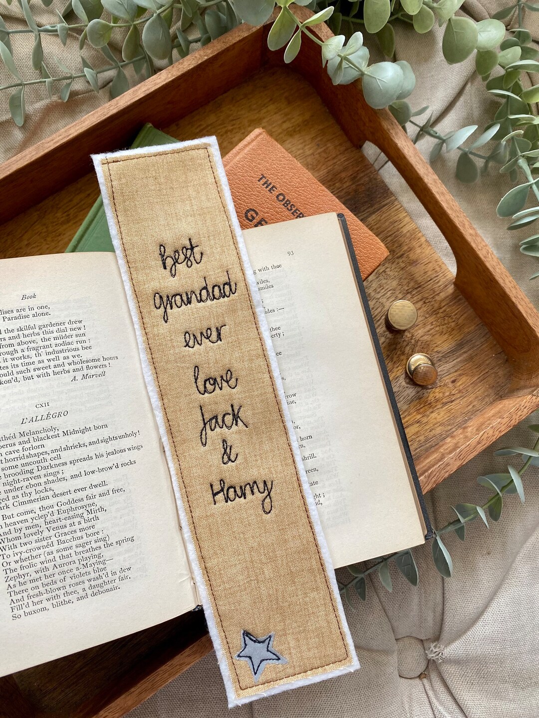 Personalised Bookmark Father’s Day Birthday Gift - Etsy