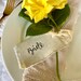 Embroidered Place Tags | Set of Personalised Wedding Place Names ...