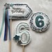 Liberty Fabric Birthday Cake Topper Flag. Happy Birthday Cake Topper ...