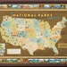 Framed National Parks Travel Map With Personalization FREE - Etsy