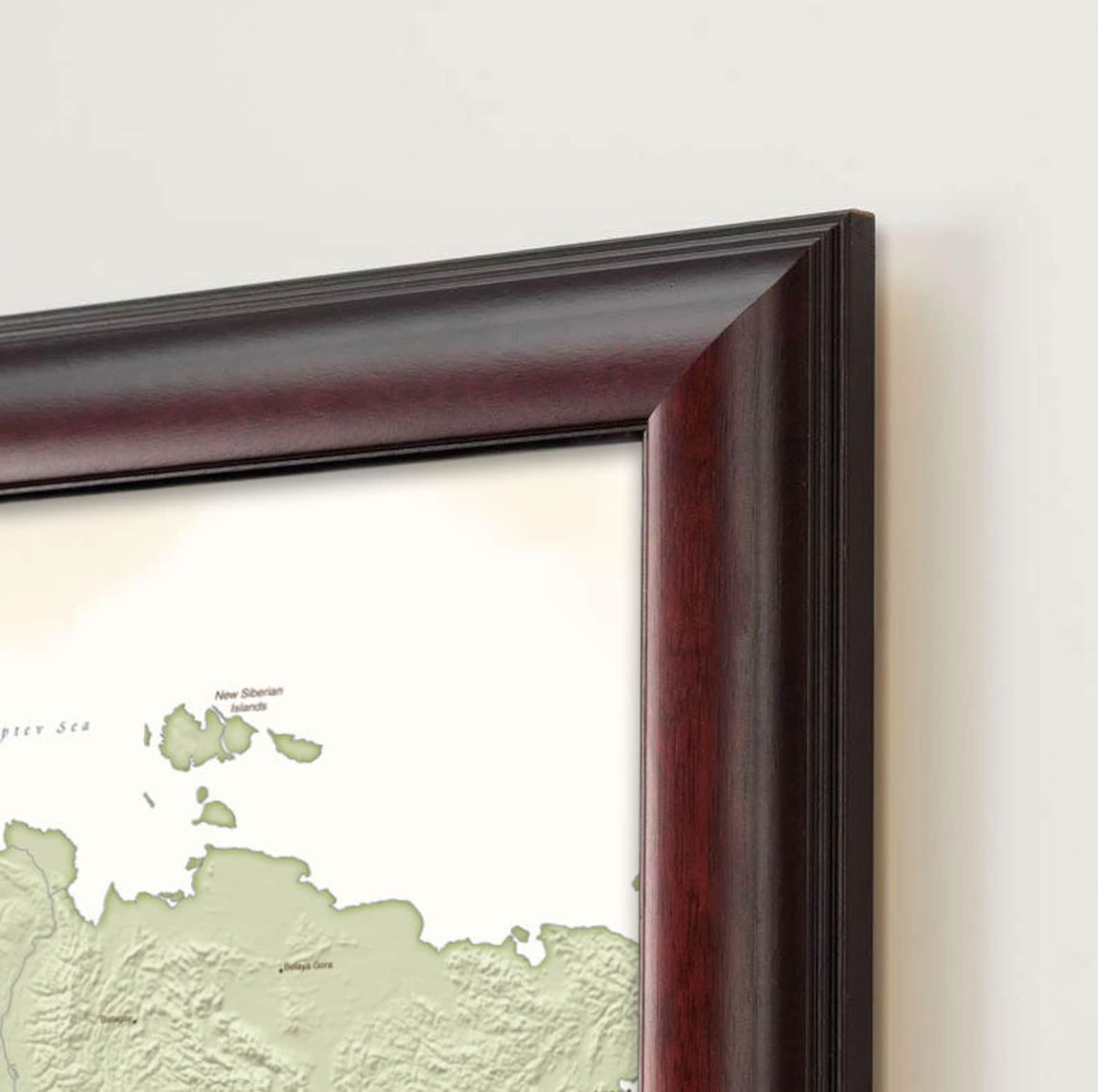 Personalized Framed World Travel Map With Pins Push Pin - Etsy