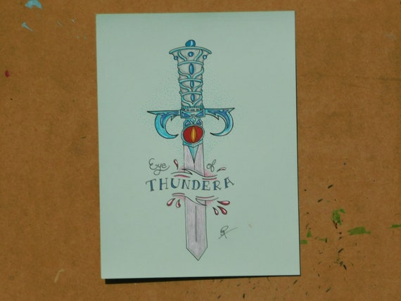 Thundercats Sword of Omens/eye of Thundera Illustration | Etsy
