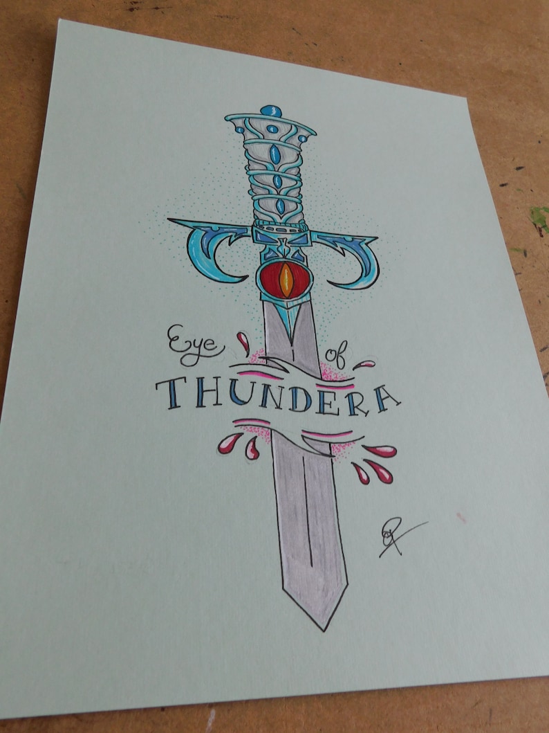 Thundercats Sword of Omens/eye of Thundera Illustration - Etsy