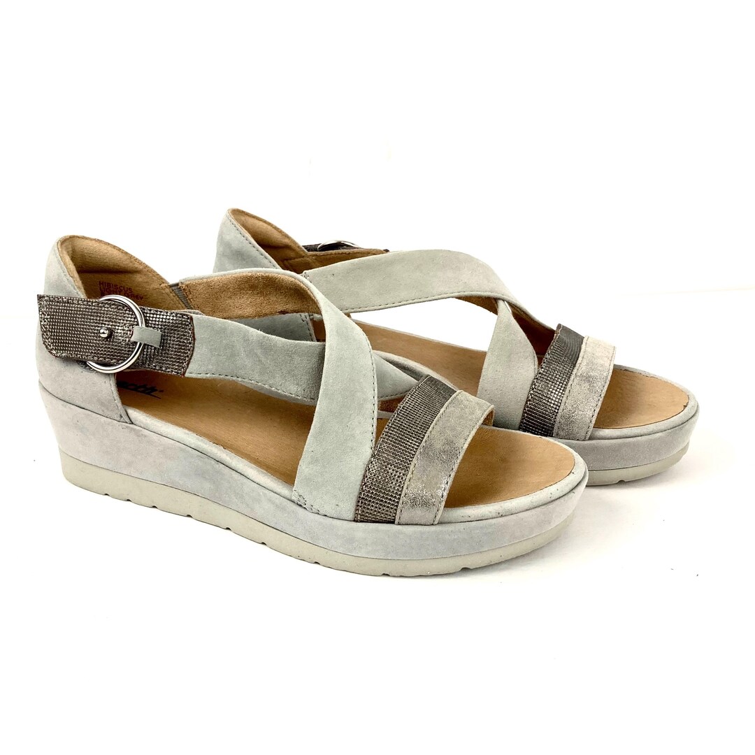 Vintage Earth Shoe Platform Sandals Light Grey Women’s 8.5 - Etsy