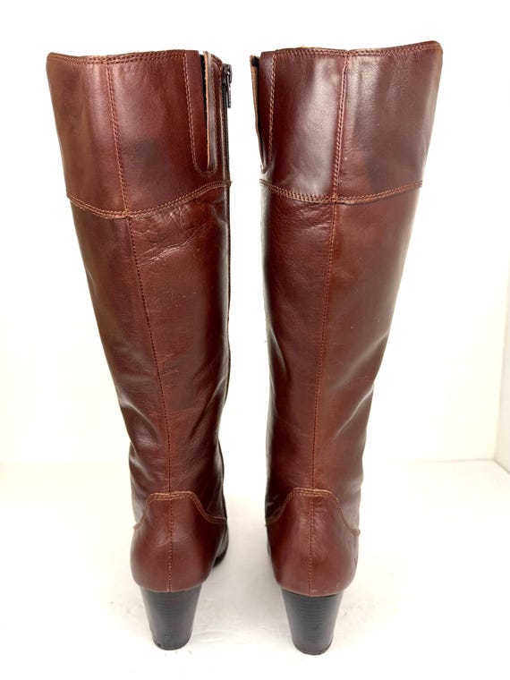 Vintage Born Brown Leather Western Boots Women’s Size… - Gem