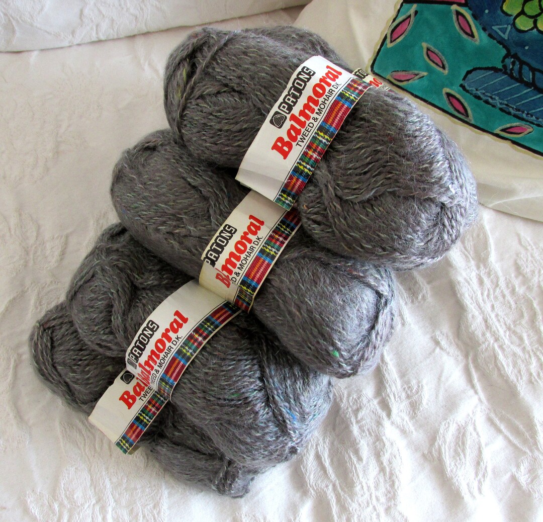 Yarn - Tweed and Mohair Yarn by Patons 10 Balls of 50g (1.8oz) - Etsy