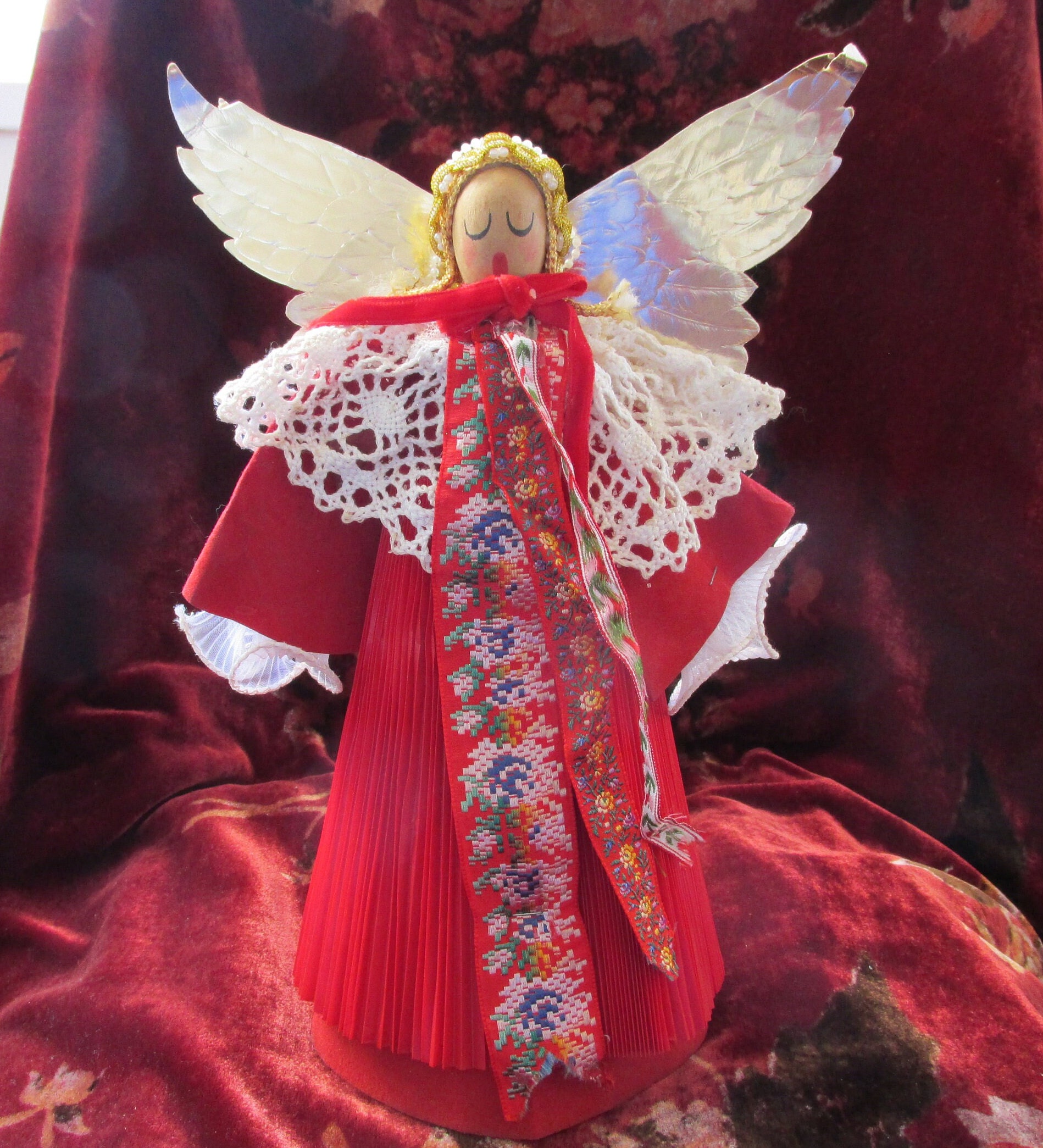 Paper Angel Tree Topper Vintage - Etsy