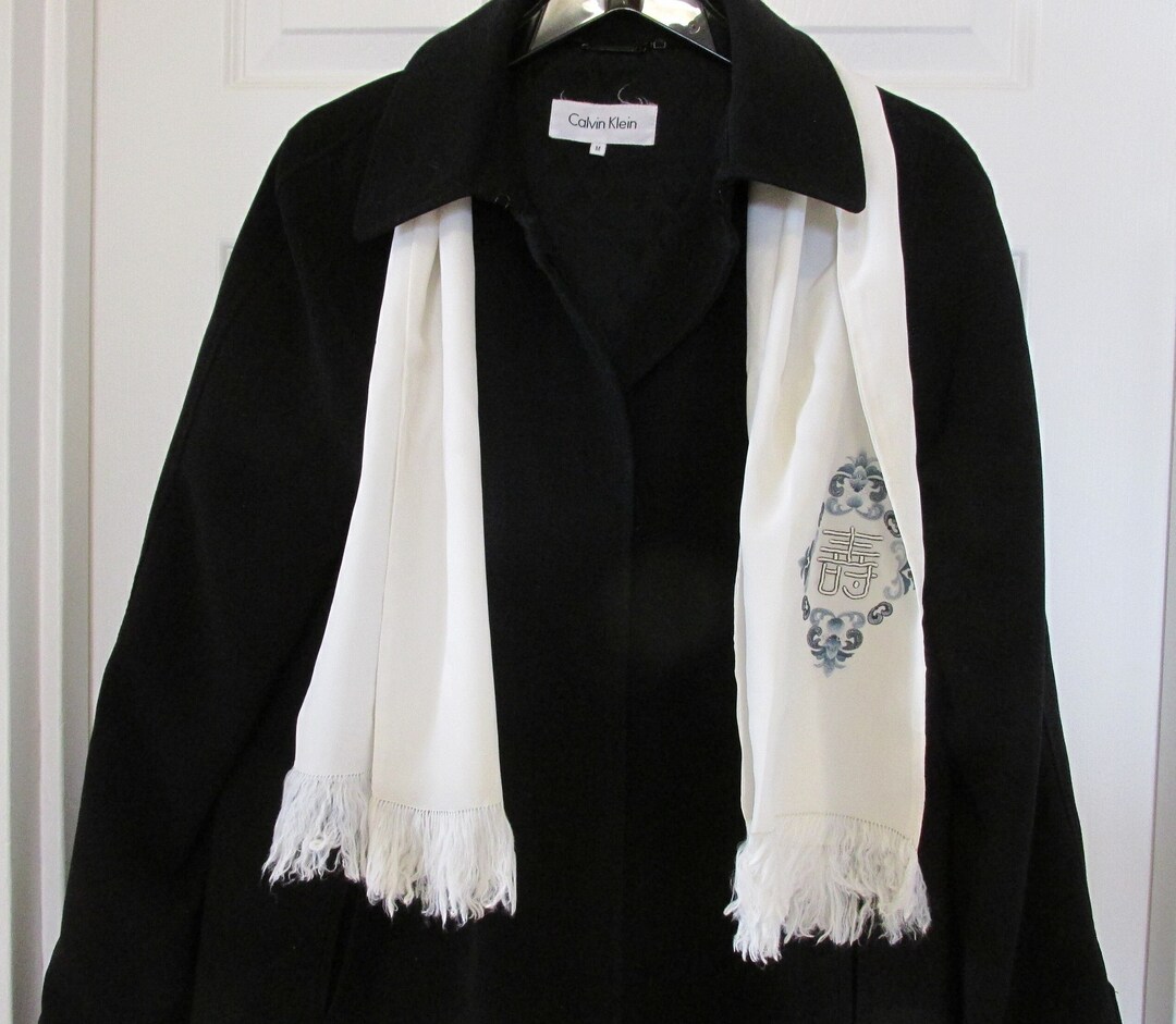 Silk Dress Scarf / Tuxedo Scarf /opera Scarf / Formal Dress Scarf ...